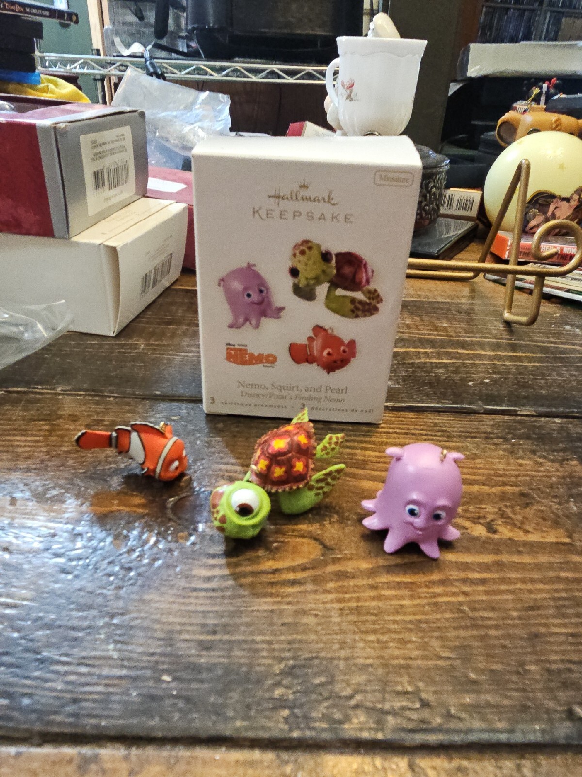New Hallmark Keepsake Ornament 2008 Finding Nemo Squirt and Pearl Minis ...