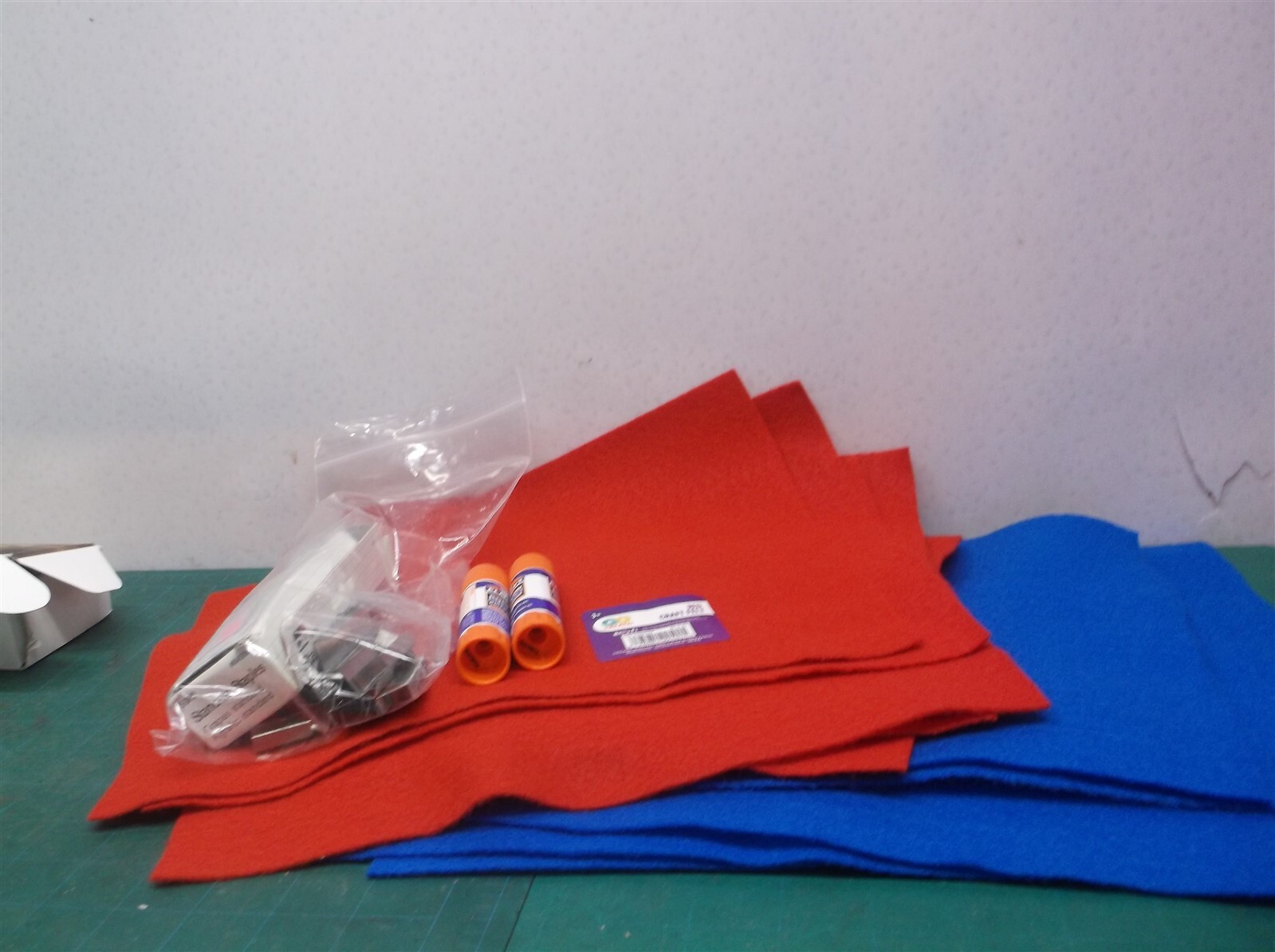 Lot of craft supply's felt glue staples & thumb tacks | eBay