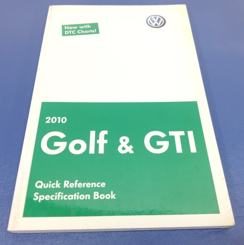 2010 Volkswagen Golf GTI Quick Reference Specification Book | eBay