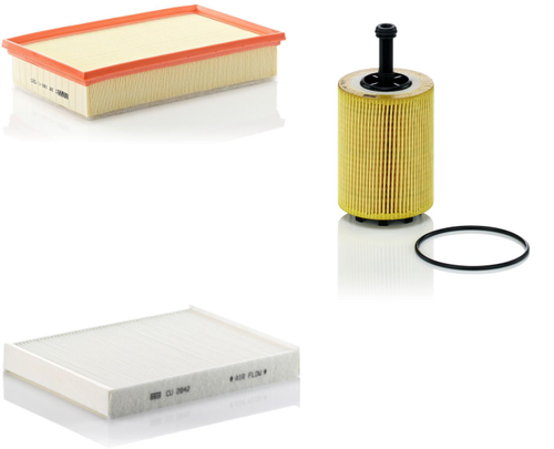 MANN-FILTER Air Oil Cabin Filter Service Kit fits VW Multivan 7HN, 7HM ...