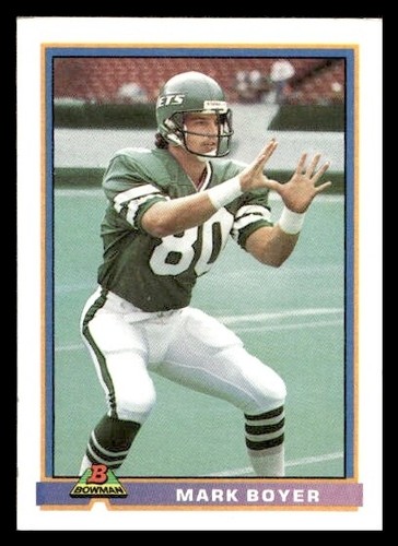 1991 Bowman #387 Mark Boyer New York Jets | eBay