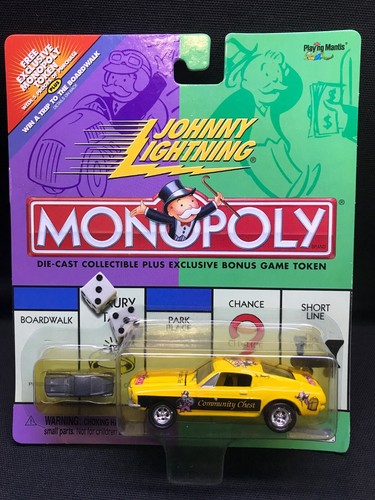 Johnny Lightning Monopoly Community Chest and Token Collectable Scale 1 ...