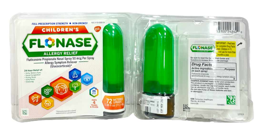 Flonase Children's Allergy Relief Nasal Spray (0.38fl.oz/11.1ml) Lot Of ...