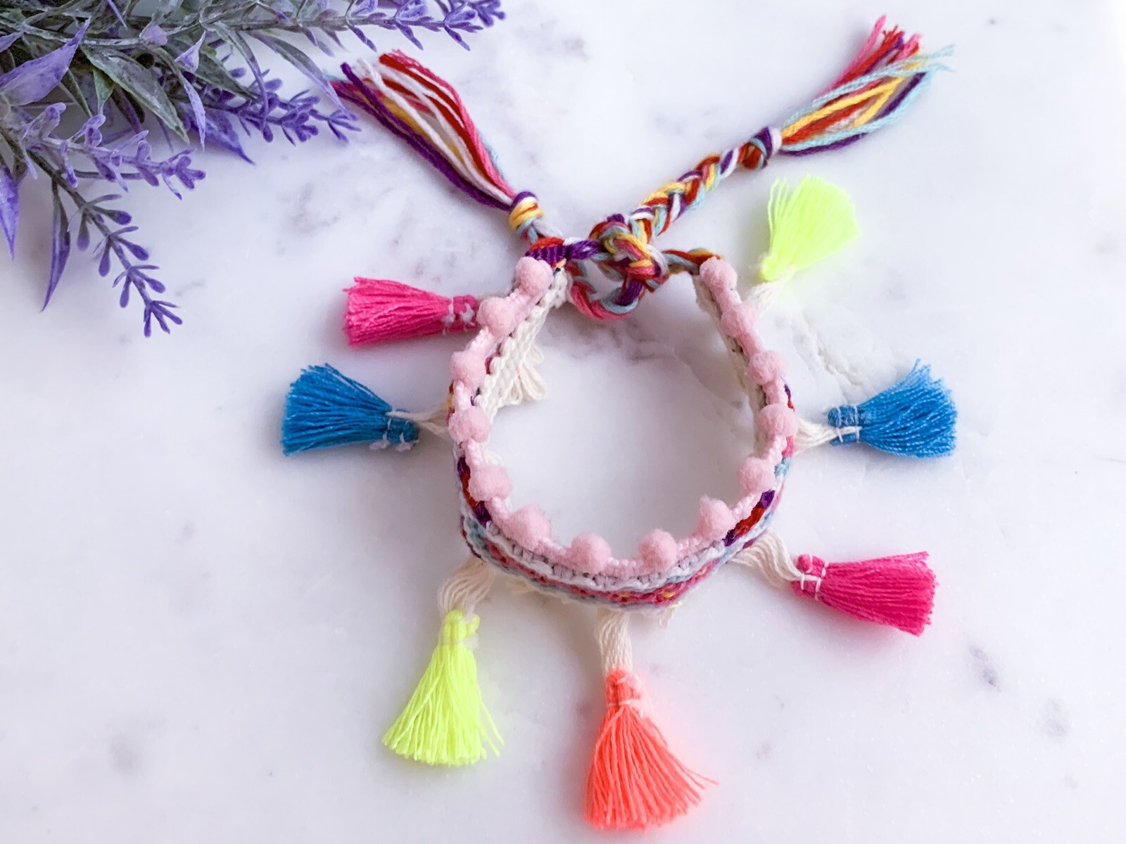 Boho Ethnic Handmade Weave Woven Braided Rope String Friendship ...