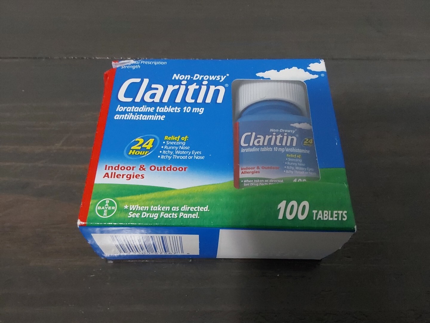 Claritin 24hr Non-drowsy Allergy Medicine Tablets Loratadine 10mg 100 ...