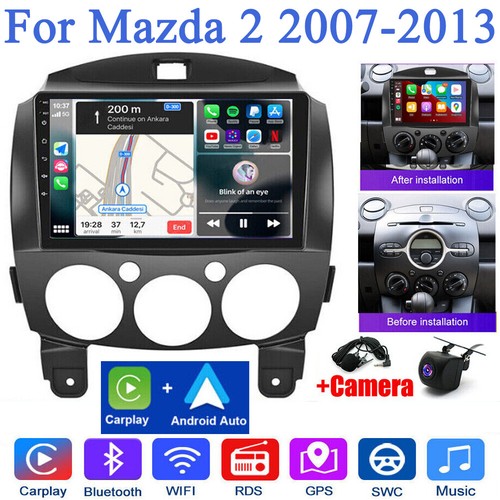 For Mazda 2 2007-2013 Carplay 32G Android 12 Car Stereo Radio GPS NAVI ...