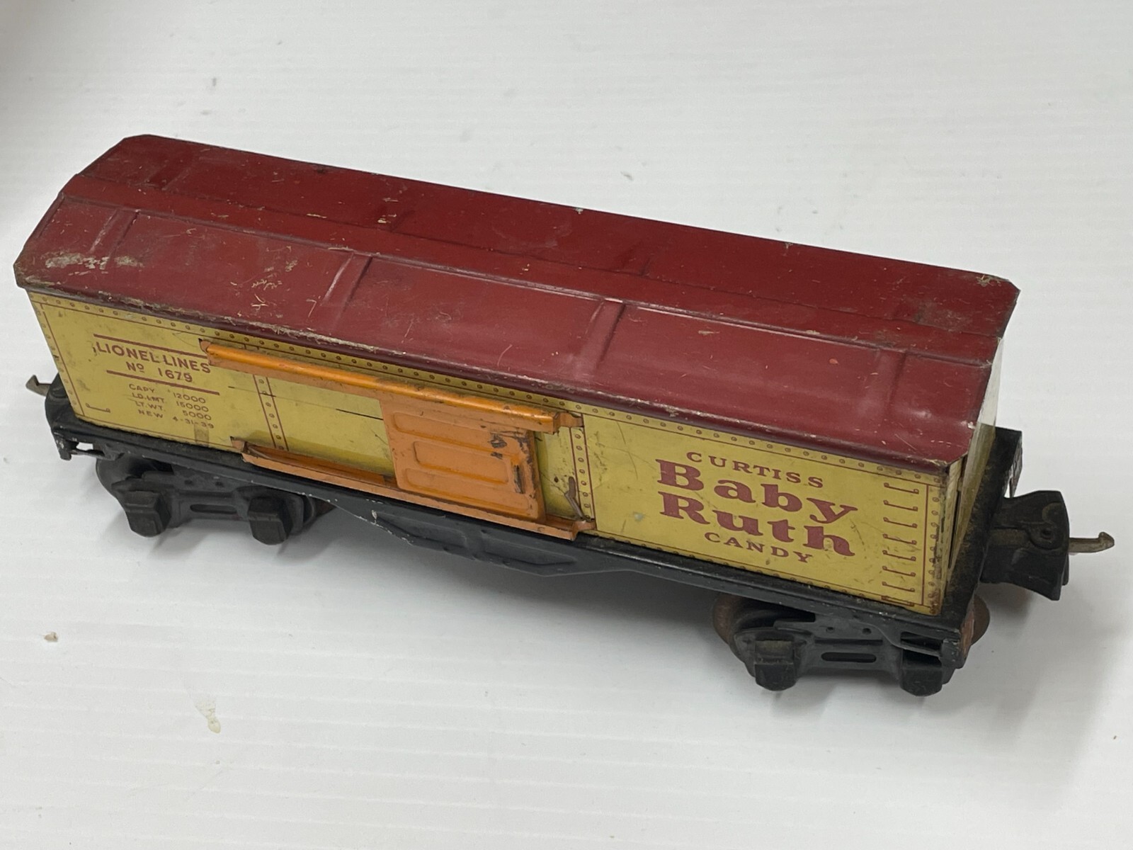 Vintage Lionel Prewar Train #1679 Boxcar - Baby Ruth ( Lot E ). | eBay