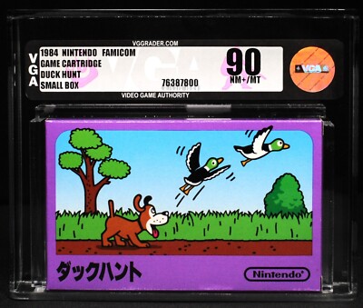 VGA 90 MINT Unopened Duck Hunt Japanese 1984 Graded Nintendo Famicom ...