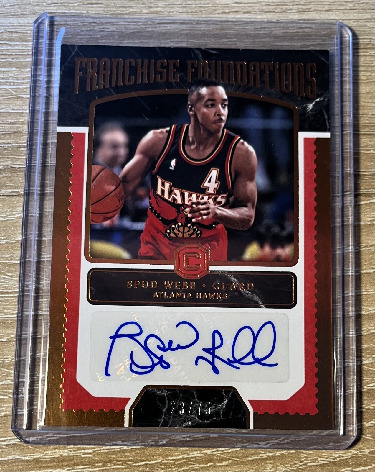Spud Webb 2017 Cornerstones #FF-SWB Franchise Foundations Signatures - Bronze /75 Price Guide ...