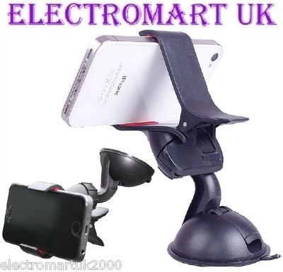 MOBILE UNIVERSAL CAR MOBILE SMART PHONE SAT NAV PDA HOLDER WITH SUCTION ...