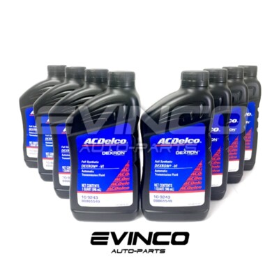 ACDelco Dexron VI Full Synthetic Automatic Transmission Fluid 8 Quarts ...