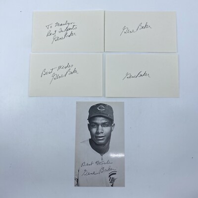 Gene Baker - Cubs & Pirates - Negro League Baseball - Signed McCarthy ...