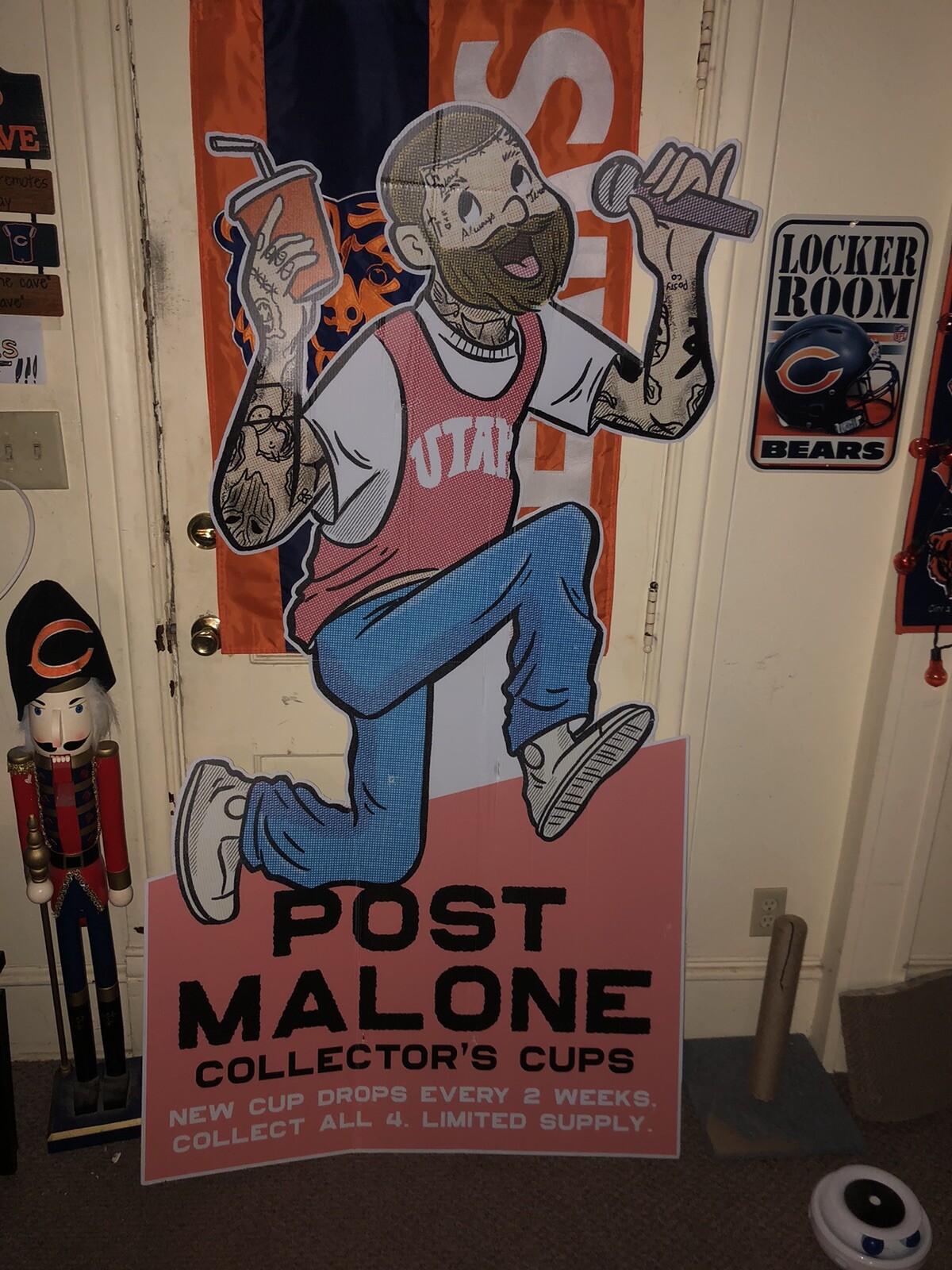 Raising Canes Post Malone Collector Cup Sign | eBay