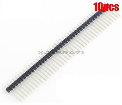 10Pcs Single Row Strip Pcb 17Mm Pin Header 1X 40 Pin 2.54 Mm New Ic gt ...