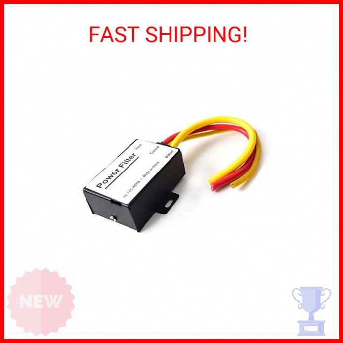 Car Power Filter EMI Noise Ground Loop Isolator Suppressor for Auto ...