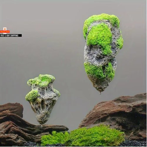 1PC Home Decor Aquarium Floating Rocks Suspended Stones Magic ...