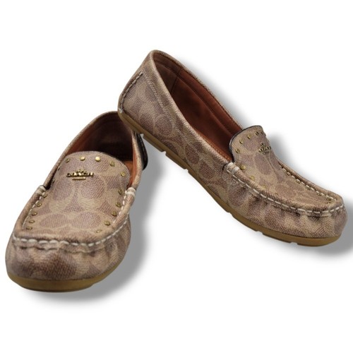 Coach Shoes Size 7.5B Coach McKenna Driver Loafers Coach Signature ...
