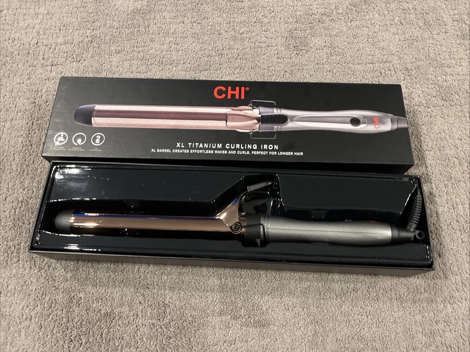 CHI XL Titanium Curling Iron NEW NIB Hair Care BRAND NEW curls FAROUK ...