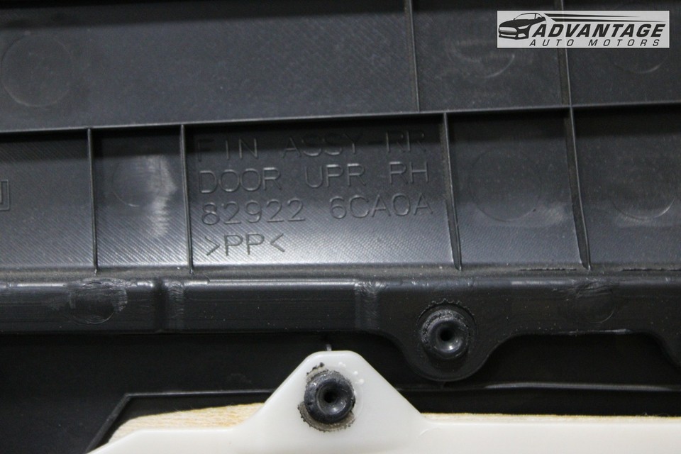 2019-2021 NISSAN ALTIMA REAR RIGHT SIDE DOOR PANEL COVER TRIM ...