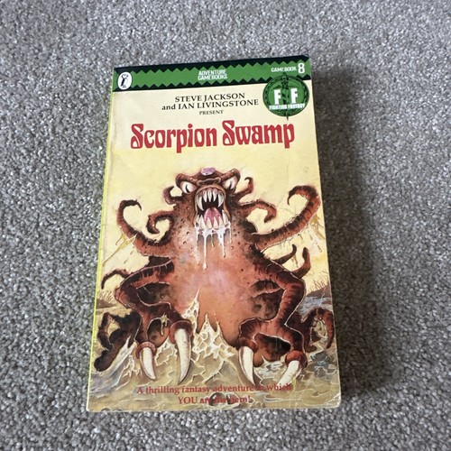 Scorpion Swamp Book 1st/1st GREEN BANNER Fighting Fantasy Puffin #8 ...