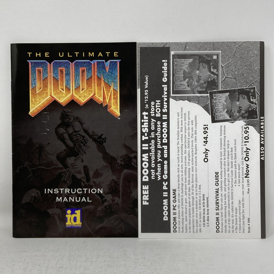 The Ultimate Doom Big Box PC CD-Rom w/ Poster & Reg Card | eBay