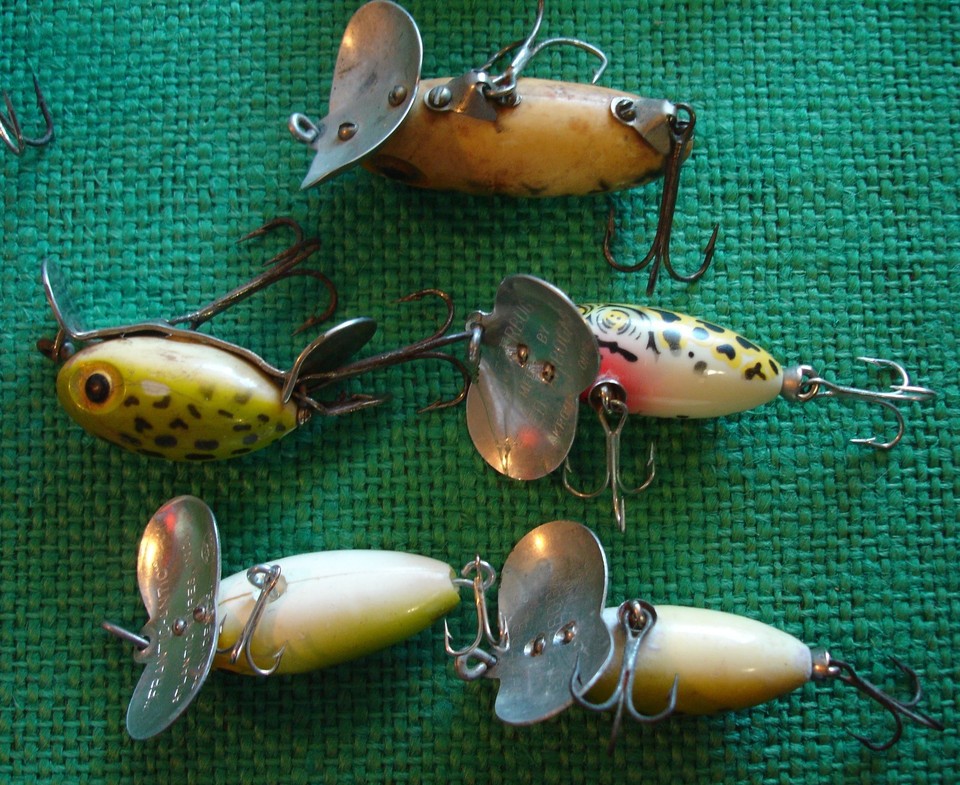 5 Frog Spot Fishing Lure ARBOGAST JITTERBUG ATLANTIC FRANTIC - ANTIC ...