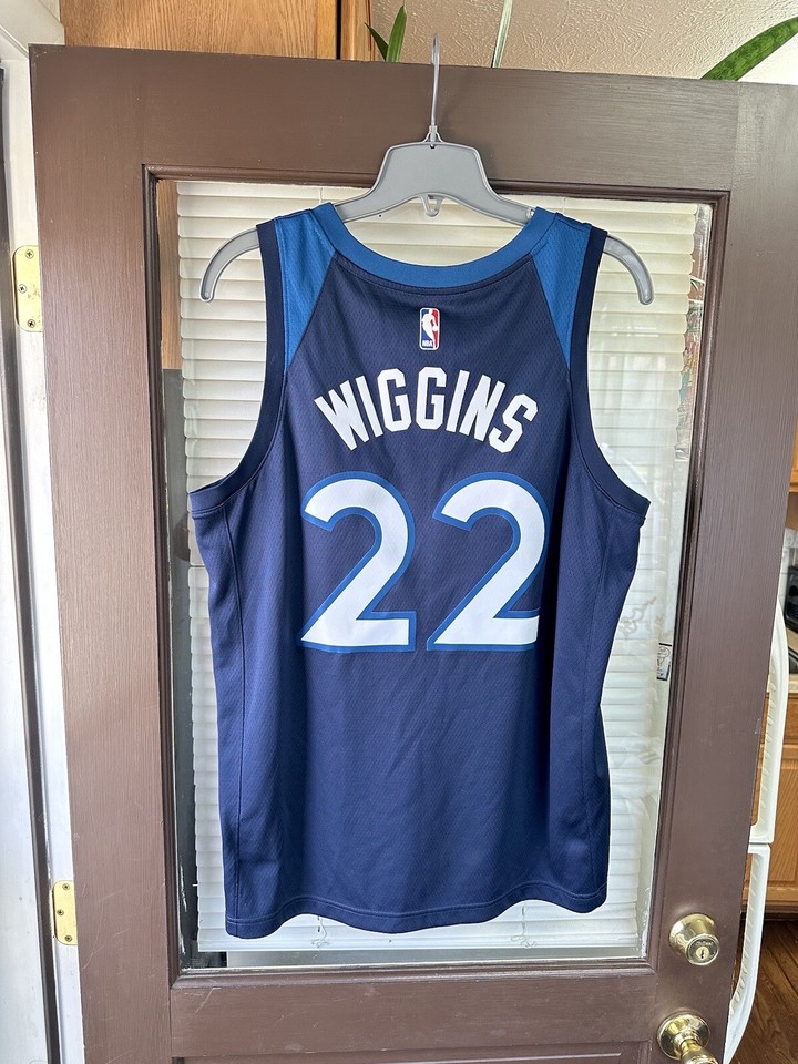 Authentic Nike Andrew Wiggins #22 Minnesota Timberwolves NBA Basketball ...