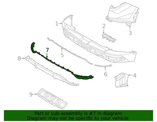 Genuine Hyundai OE Moulding-Front Bumper Lh 86595-CW010 for sale online ...