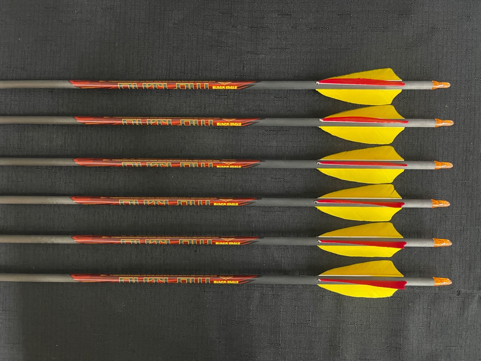 Black Eagle Outlaw 3" Shield Cut Feather Fletched 400 Arrows 1/2dz ...