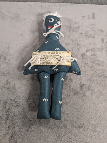 DAMMIT DOLL, Voodoo Dark Blue 10” Tall | eBay