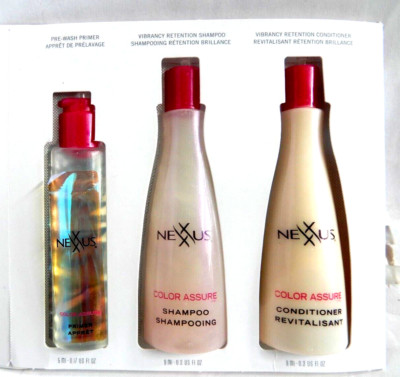 NEXXUS COLOR ASSURE Long Lasting Vibrancy SHAMPOO CONDITIONER PRIMER ...