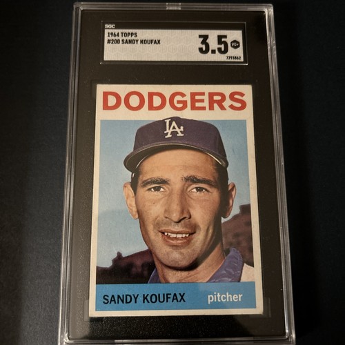 1964 Topps Sandy Koufax Card #200 Los Angeles Dodgers SGC 3.5 | eBay