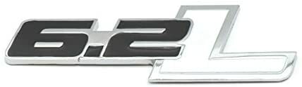 1x 3D Metal 6.2 Liter Engine Aluminum Emblems Badges (White Black) | eBay