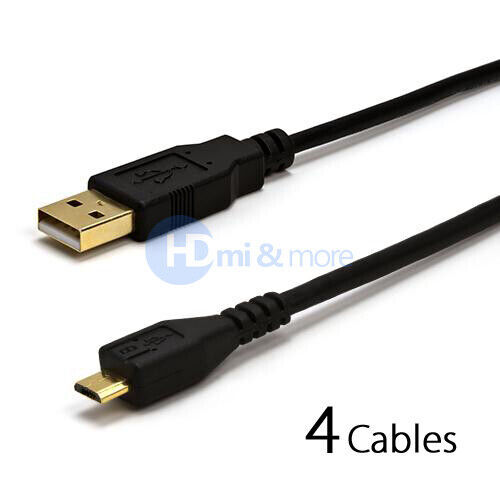 4x Micro USB Cable 3FT USB Micro B to A Data Transfer USB Charging Cord 3 Feet 619162069277| eBay