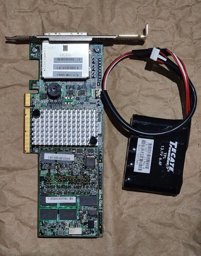 LSI MegaRAID SAS 9286CV-8e 6GB/S 1G cache External RAID Card + Battery ...