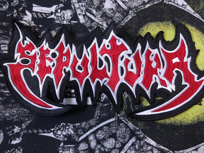 Sepultura Patch Back Shape Gestickt Thrash Metal Sarcofago Venom * | eBay