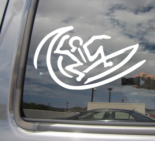 Petroglyph Surfer Surfing Surf Hawaii Aloha Car Window Vinyl Decal ...