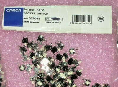 (92 PIECE LOT) B3F-3150, OMRON, SWITCH TACTILE SPST-NO 0.05A 24V RoHS | eBay