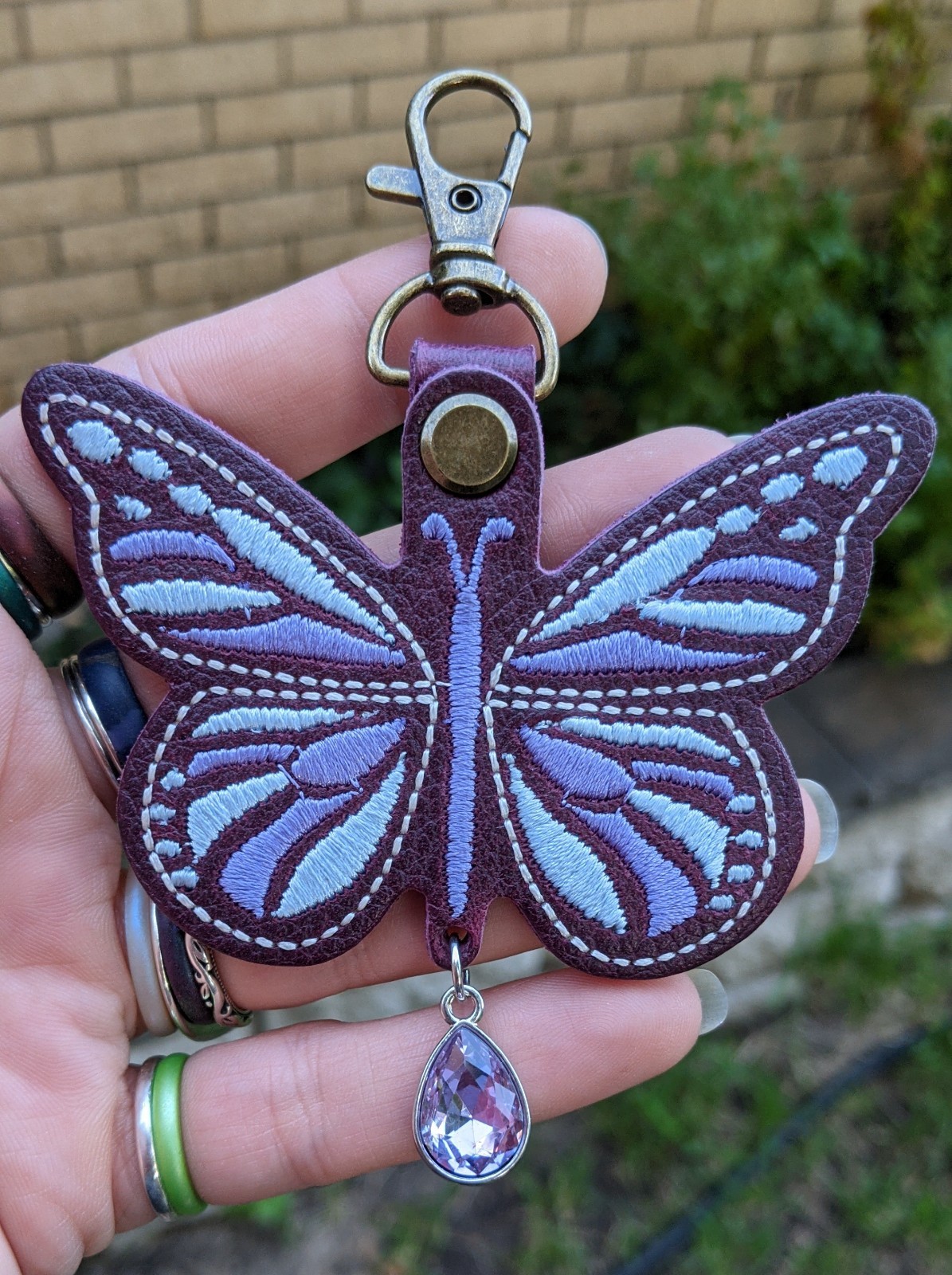 Portland Leather Goods Modified Monarca Monarch Butterfly Tassel Plum | eBay