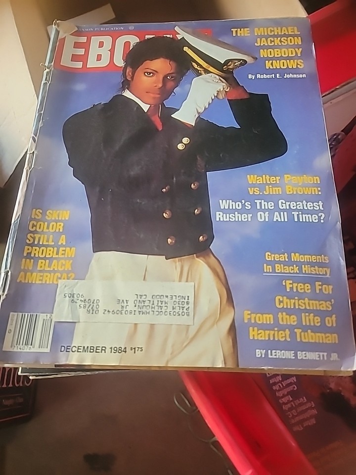 Vtg Ebony Magazine Dec 1984 Michael Jackson interview Walter Payton vs ...