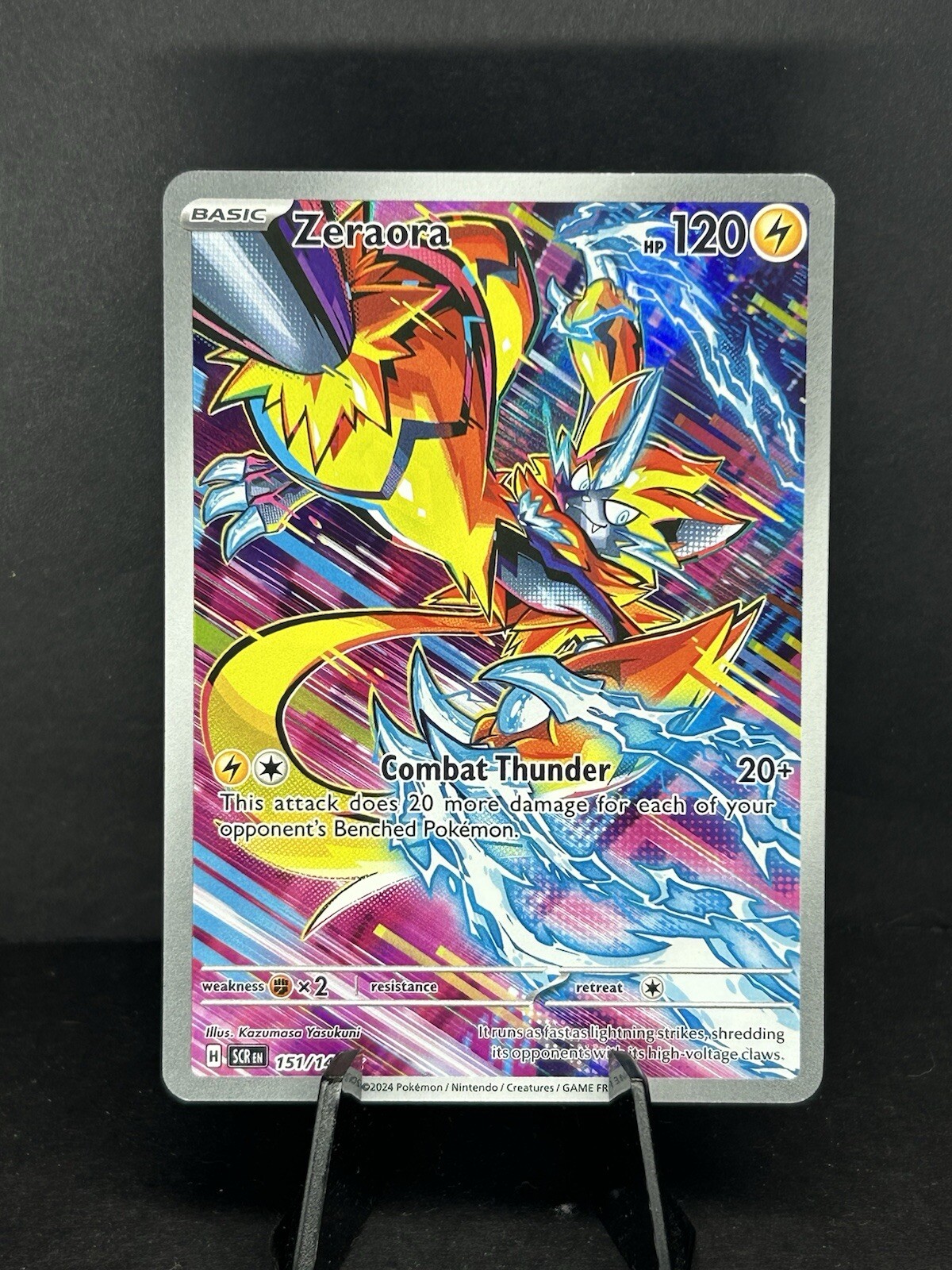 Zeraora 151/142 Sv07: Stellar Crown Holo Pokemon TCG Illustration Rare ...