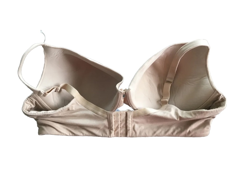 Cacique Bra Intuition Full Coverage Underwire Satin Beige Lane Bryant ...