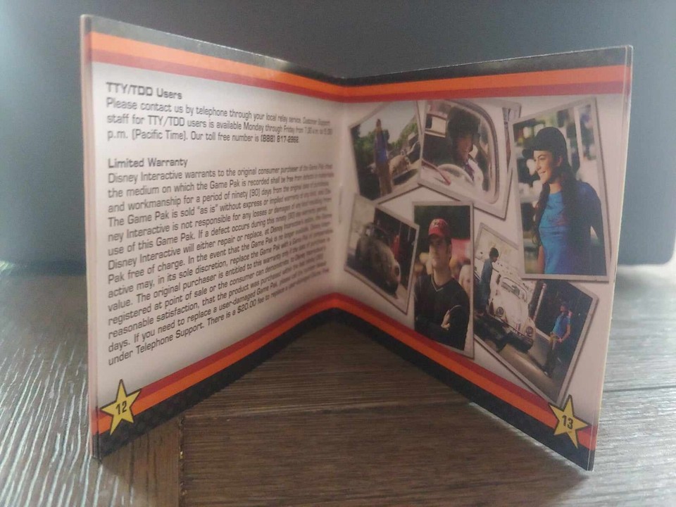 HERBIE Fully Loaded Nintendo Game Boy GBA Advance Original Instruction ...