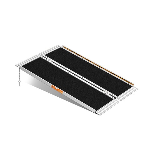 4FT Wheelchair Ramp, 48" L x 29" W Threshold Ramp, 800 LBS Capacity ...