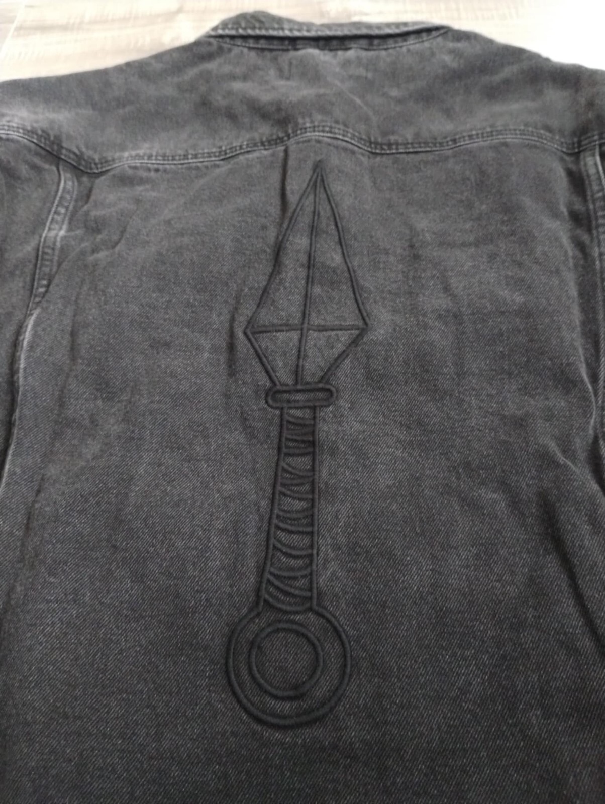 LIQUID x NARUTO SHIPPUDEN LEAF VILLAGE ANIME DENIM JACKET SIZE M BRAND ...
