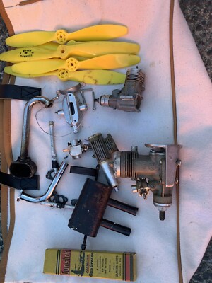 Vintage K&B Stallion, VECO 49 Thunder Tiger Glow RC Airplane Engines As ...