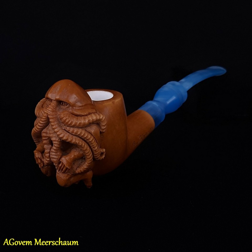 Davy Jones Block Meerschaum Pipe, Smoking Pipe, Pipa de tabaco, La Pipa ...