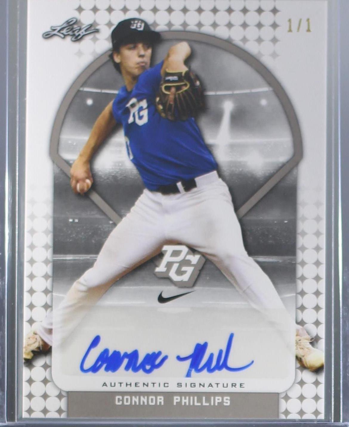 2018 Leaf Perfect Game National Showcase - Autographs Connor Phillips # ...