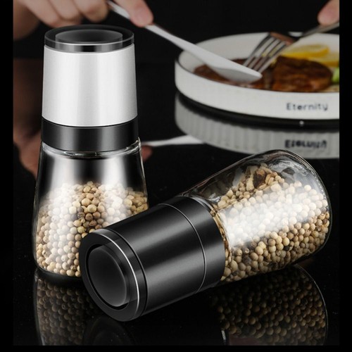 Glass Pepper Mill Portable Seasoning Tools New Salt and Pepper Grinder ...