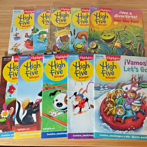 Highlights High Five Bilingue Bilingual Magazines Lot of 10 from 2023-2024 | eBay